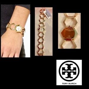 Tory Burch | Accessories | Tory Burch Amelia Hexagon Ivory Watchdisc ...